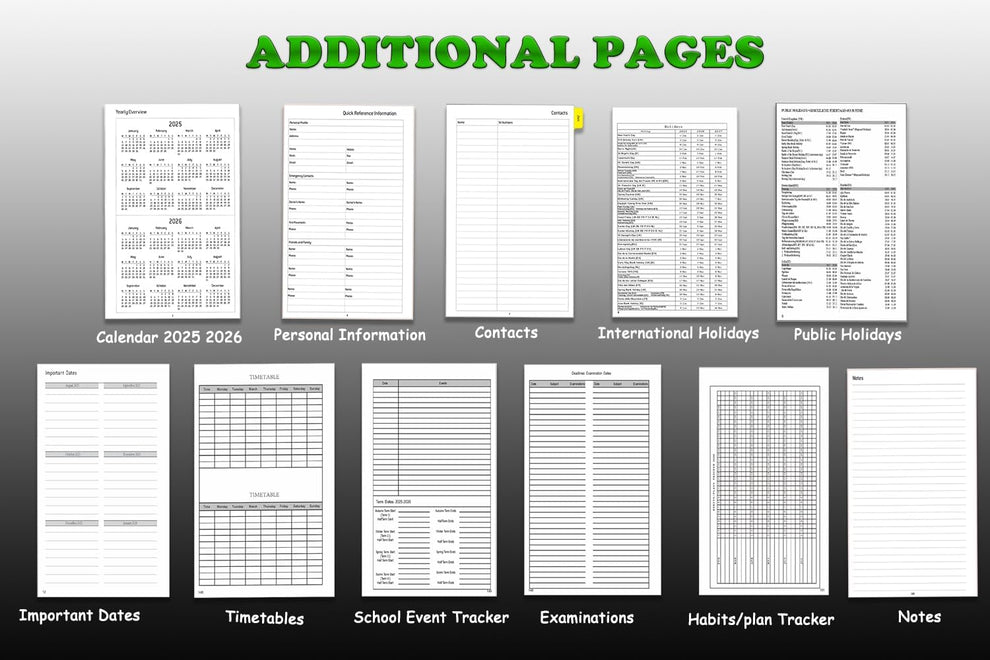 Personal Diary Refill 2025/26, 1 Week, 2 Pages | The Trading Warehouse